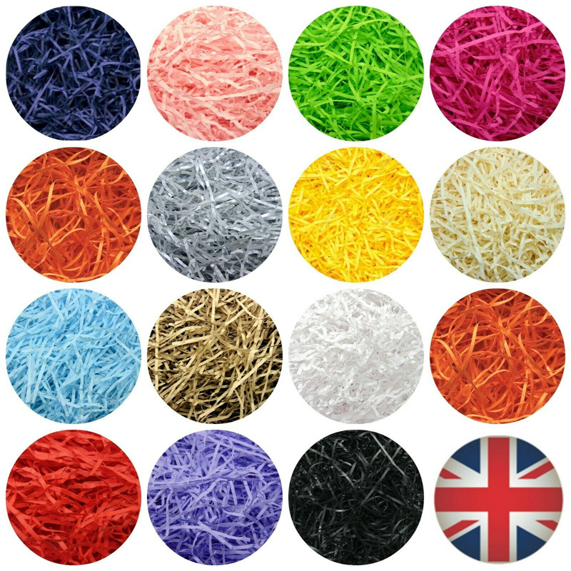 Luxury Shredded Kraft Hamper Paper Gift Box Packaging Filler 100g Diamonte Designs